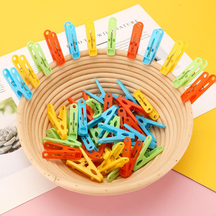 20PCS Plastic Clothes Pins Clips 5.7x1.4cm for Laundry Crafts Display ...
