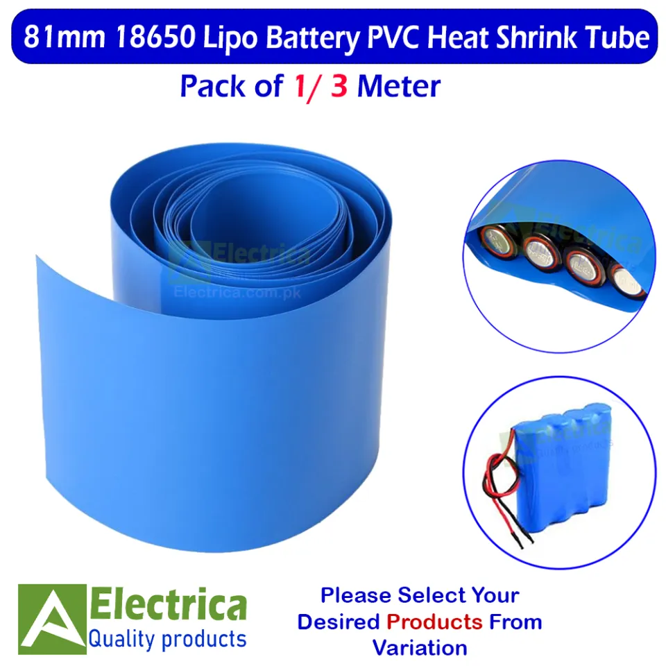 Heat Packs Sourcing Map PVC Heat Shrink Tubing - 85mm Width, 2 Meter ...