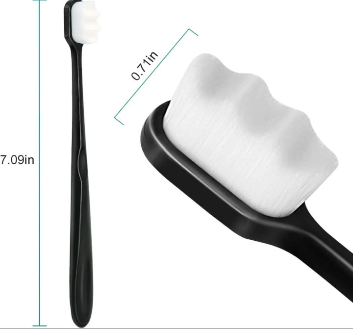 12000 Bristle Micro Nano Soft Toothbrush for Sensitive Teeth and Gums ...