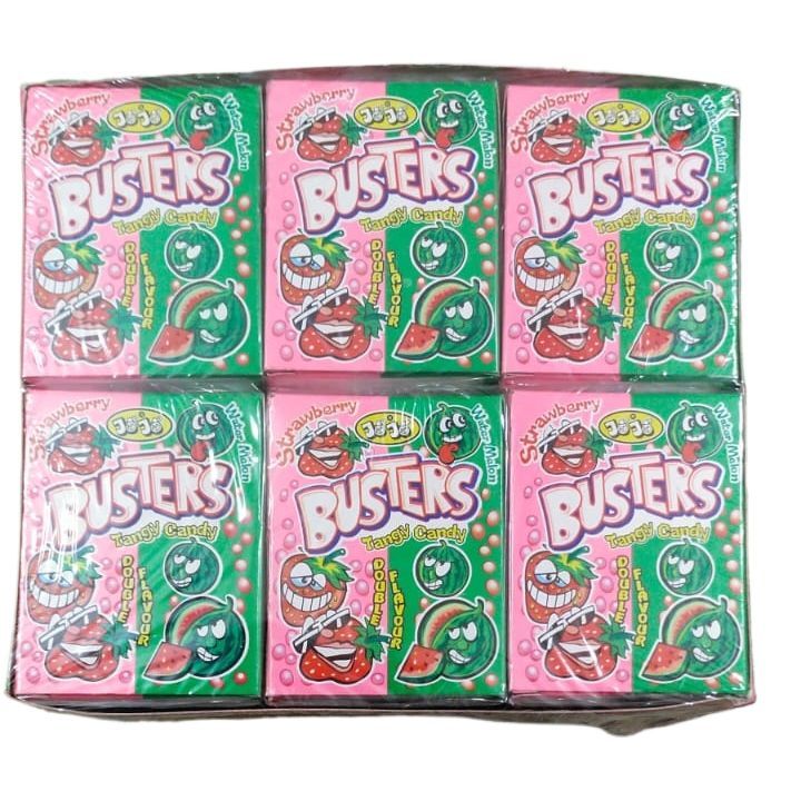 PACK OF 12 MINI BUSTERS TANGY CANDY STRAWBERRY AND WATERMELON | Daraz.pk