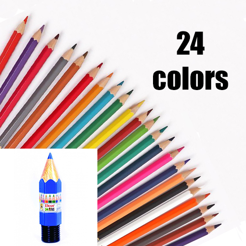 Pencil Shape in 24 Color Pencils | Daraz.pk