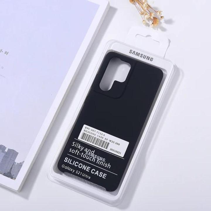 For Samsung S21 S21+ S21 ULTRA S21 FE Back Cover Soft Silky silicon ...