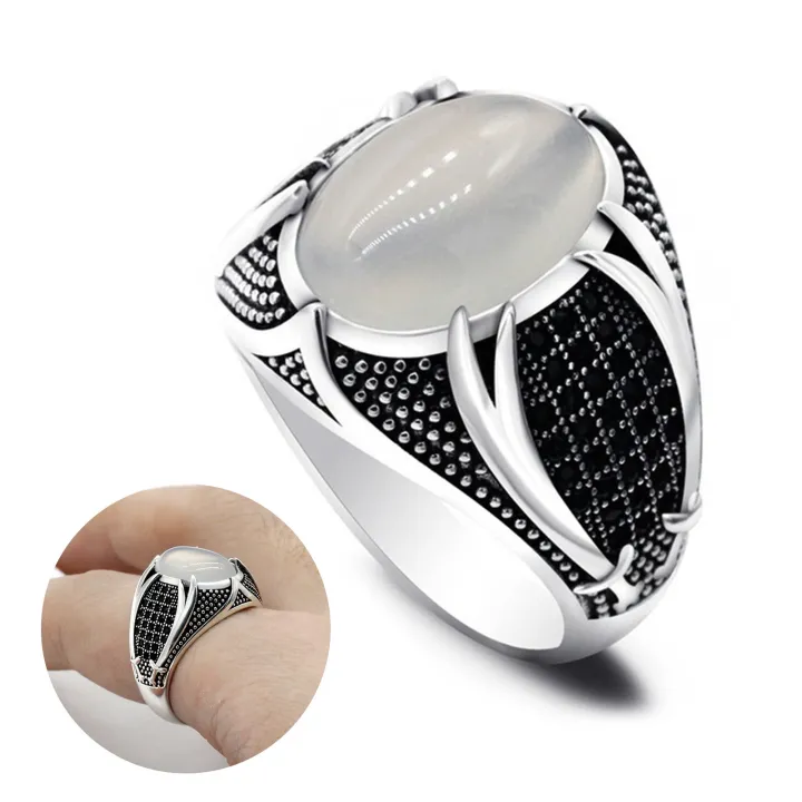 Men Ring personality Bright Luster Men Finger Ring Circlet | Daraz.pk