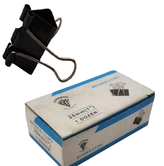 Binder Clips, Diamond, 25mm, 1 inch Paper Clip | Daraz.pk