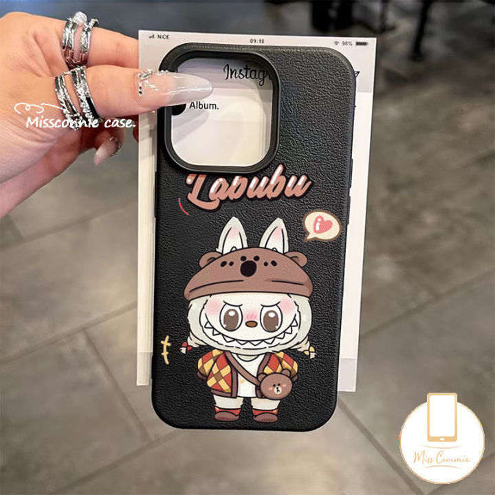 Cartoon Funny Pop Mart Labubu Cute Bear Candy Color Case Compatible for ...