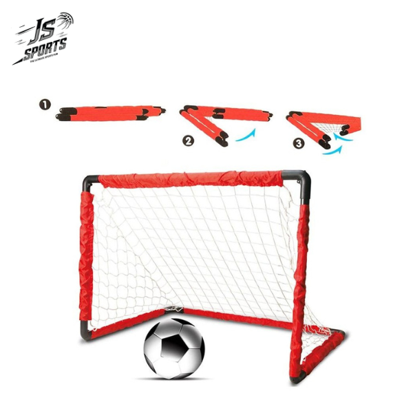 Soccer Goal Post Set with Ball Kids Mini Football Goal Set Plastic Pipe ...