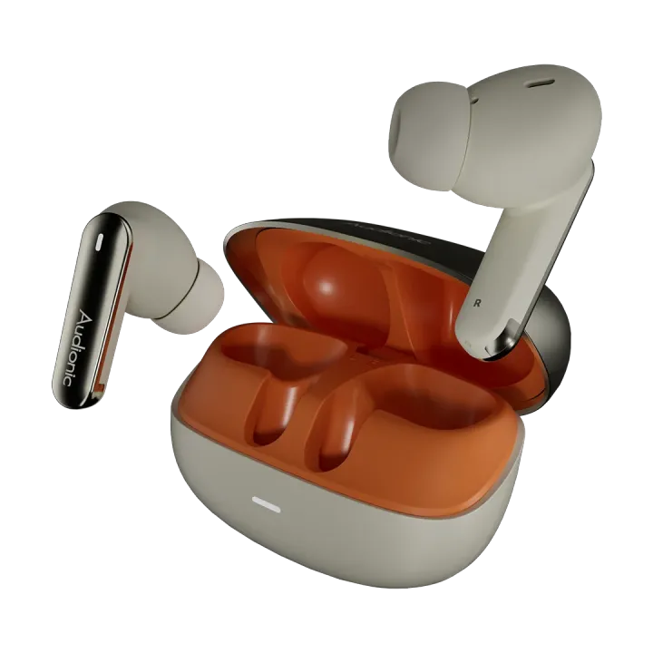 Audionic® Trance Airbud 815 Quad Mic with ANC Wireless Earbuds, Gaming ...