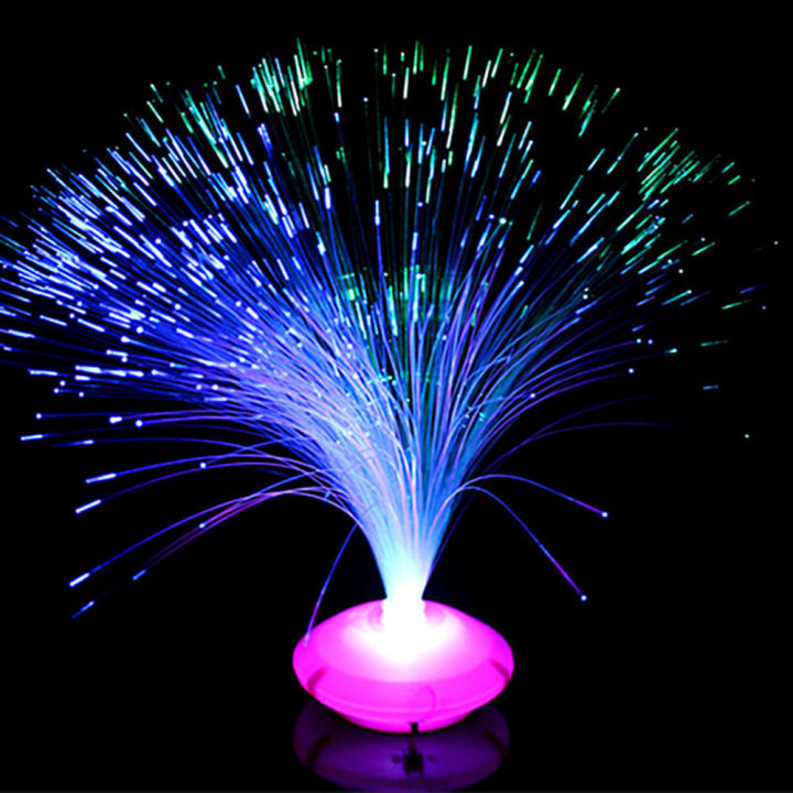 LED Color Changing Fiber Optic Night Light Lamp Colorful Home Party ...