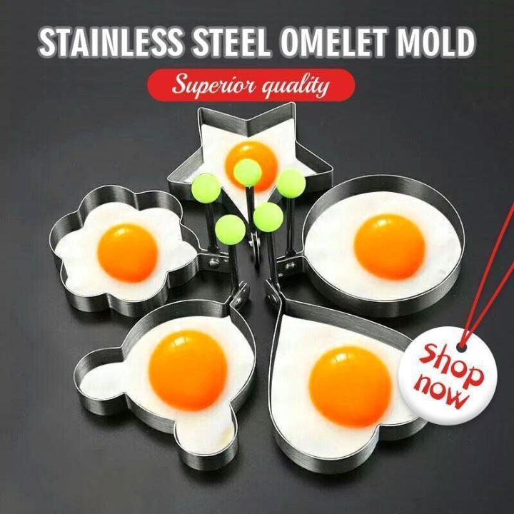 Best Selling Stainless Steel Omelette Mold 4 Style Pancake Fried Egg ...