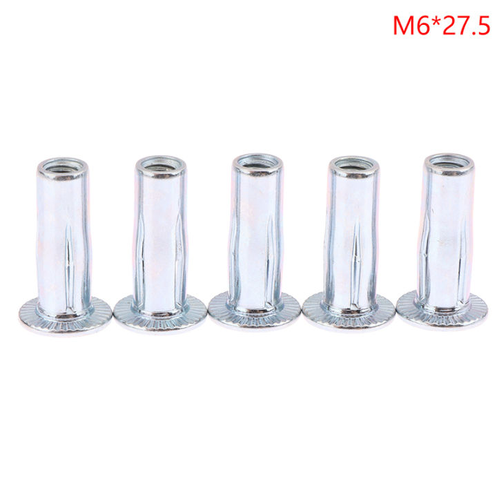 5PC M4 M5 M6 M8 Steel Petal Rivets Nut Pull Rivet Bolt Cap Slotted ...