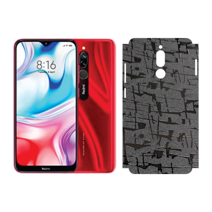 Xiaomi Redmi 8 Back Paper BWS China Black Sheet Anti-stain Back With ...