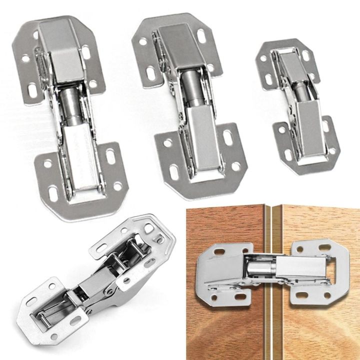 Noiseless 90 Degree Spring Hinges No Pre-drilled Hidden Furniture Hinge ...