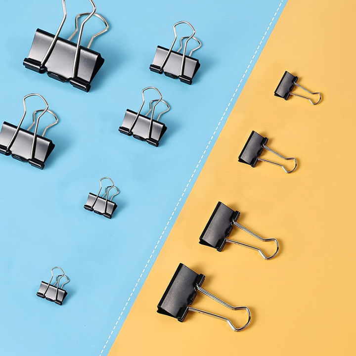 12pcs Metal Binder Clips Multifunction File Letter Tickets Photo Paper ...