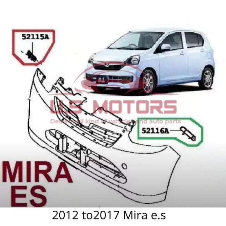 Front Bumper Spacer For Daihatsu Mira E.S, Subaru Pleo (2012 - 2016) (1 ...