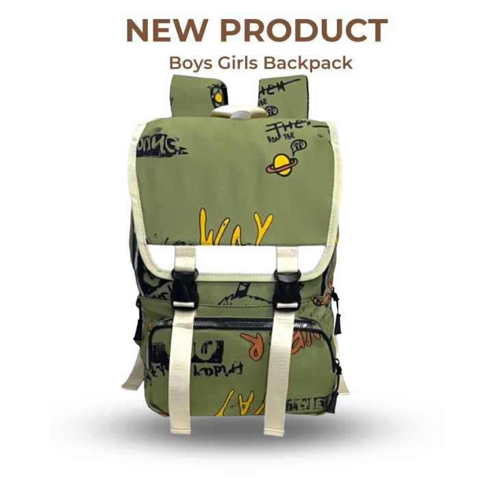 Korean Asge Backpack for Girls - Stylish School and College Bag | Daraz.pk