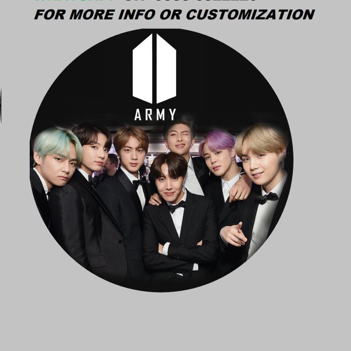 BTS Badge Army Cute Round Bantan Boy Character (1 Badge ) | Daraz.pk
