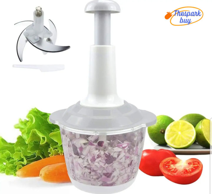 Thesparkbuy Hand Pat Food Processor Eater, Chopper Cutter, Best Chopper ...