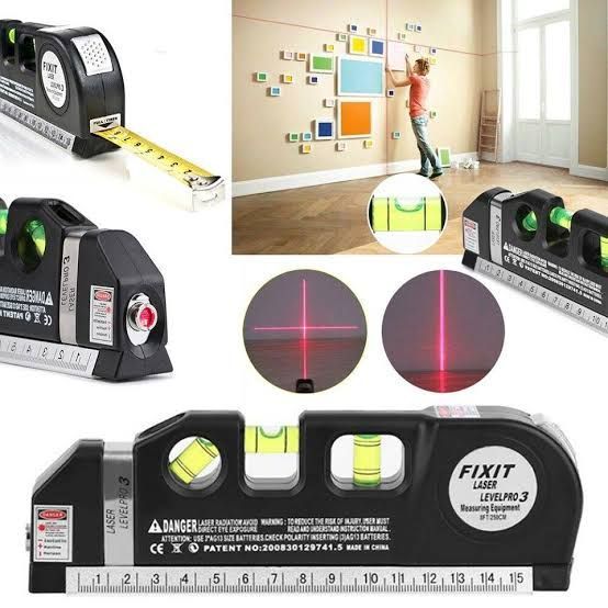Laser Level Pro 3 With Tape Measure - 250 Cm 5 in 1 Multi Purpose ...