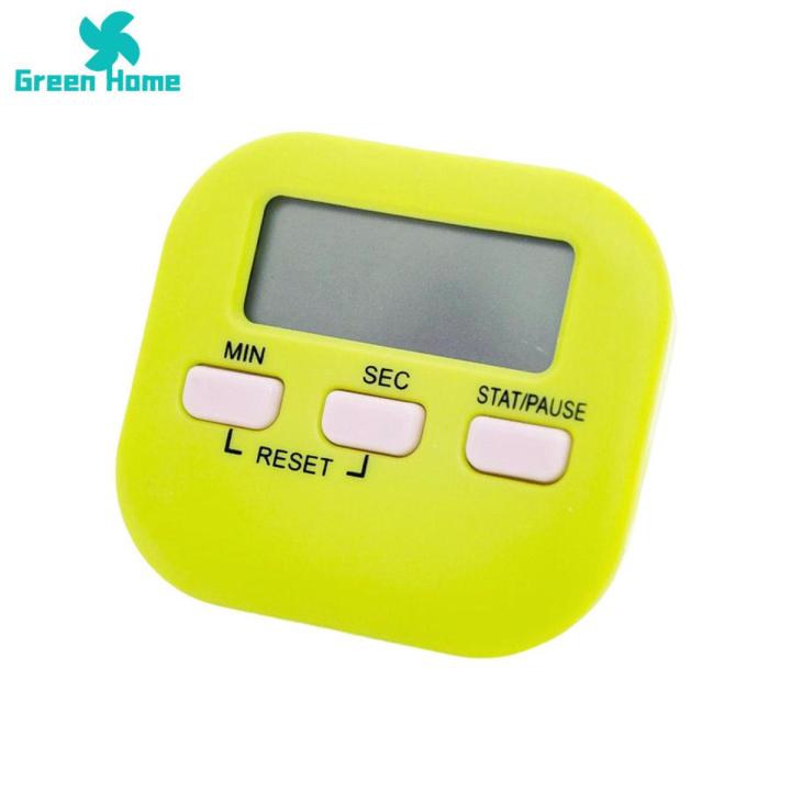 Green Home Kitchen Timer Multiple Placement Design Manual Countdown