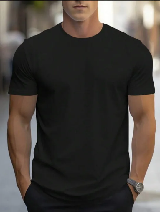Men's Basic Solid Color T-Shirts. | Daraz.pk