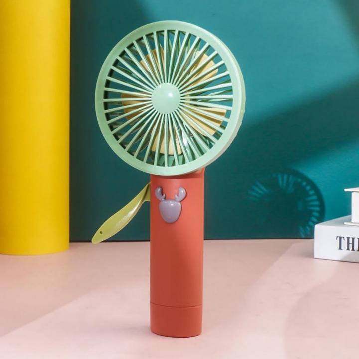1 Set F30 Cartoon Cute Fan Children Spray Manual Fan Hand Pressure Mini ...