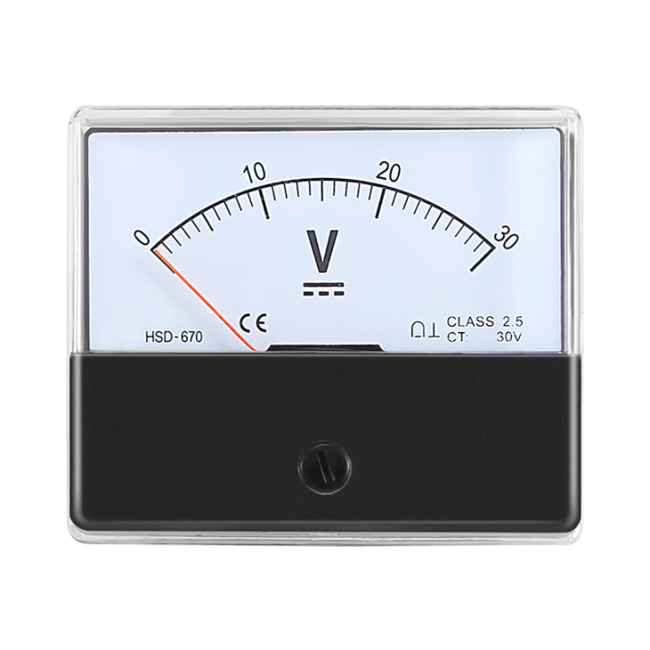 -670 Accuracy DC 30V Analog Panel Meter Voltmeter | Daraz.pk