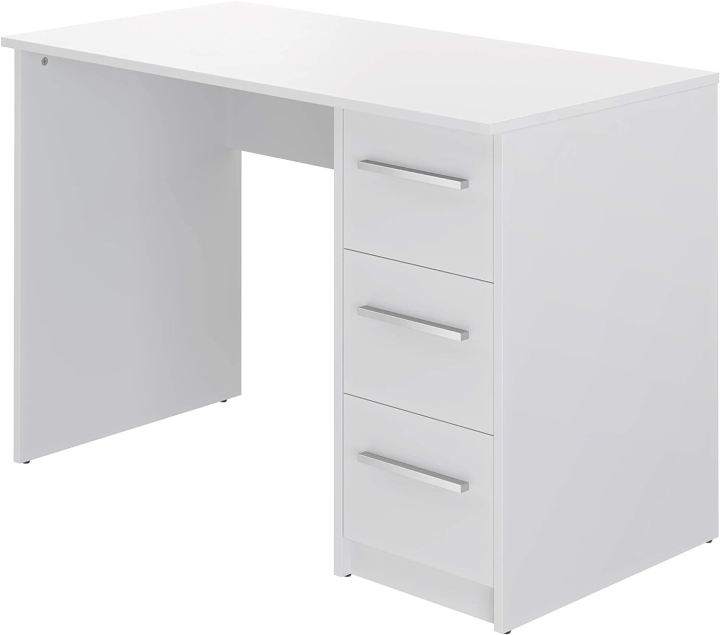 Arqam.B Rectangular Computer Desk with 3 drawers, Home Office table ...
