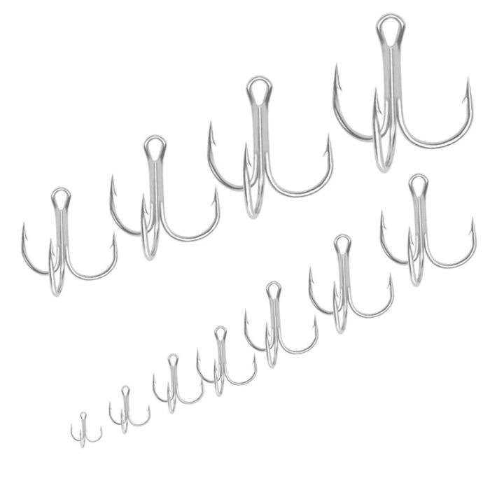 10PCS/Set Sports Barbed Hooks Lure High Carbon Steel Fishing Tackle Fishhooks Treble Jig | Daraz.pk