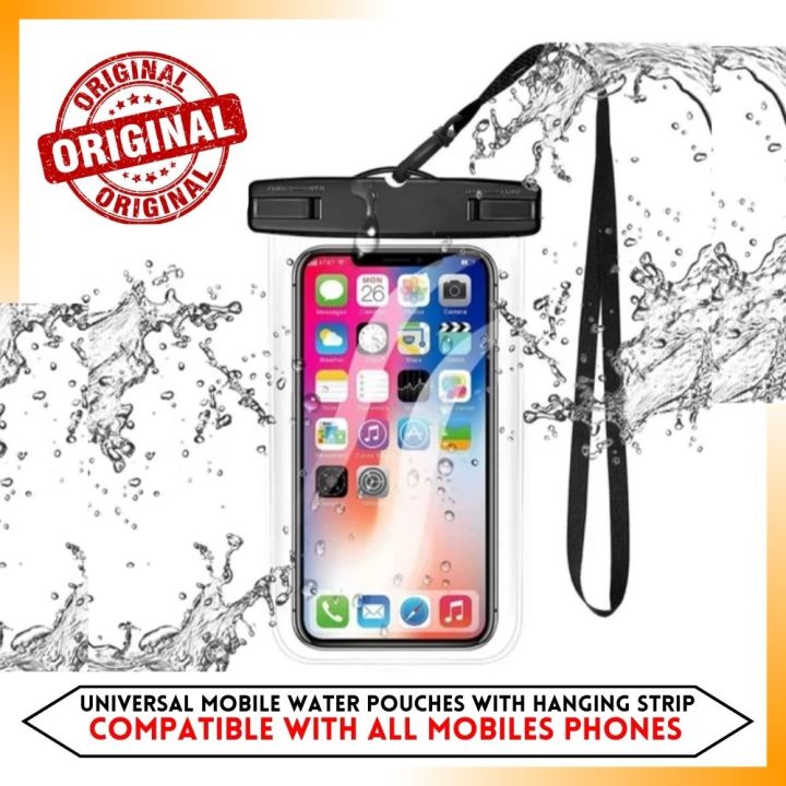 Universal Water Proof Mobile Pouch - Transparent Pouch - Easy To Carry ...