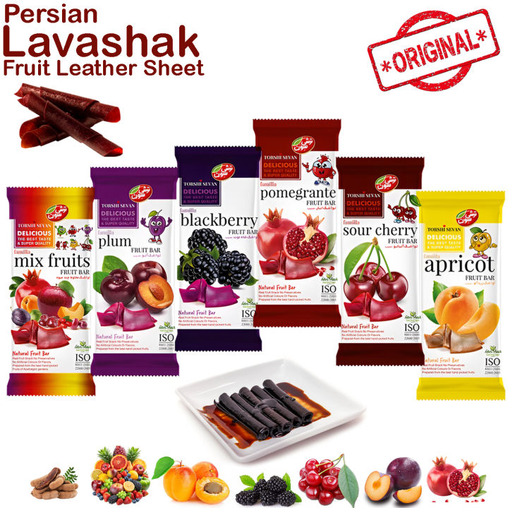 20 Pcs Set Torshi Sevan Original Persian Lavashak Fruit Leather Sheets ...