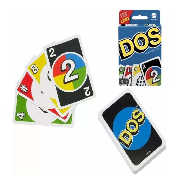 Uno Dos Card Game Multicolor Laminated Complete 108 Cards | Daraz.pk