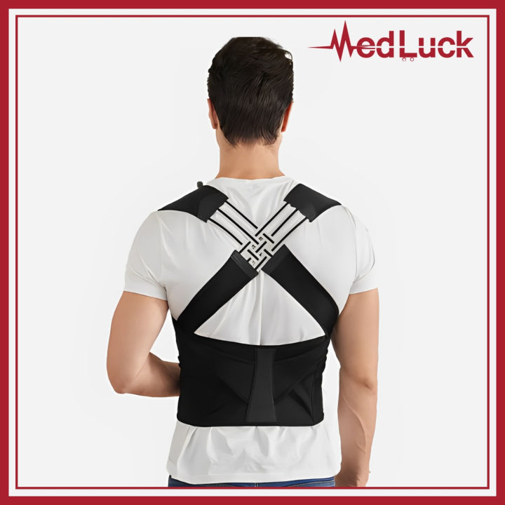 X-Shape Adjustable Back Posture Corrector for Men Women | Shoulder ...