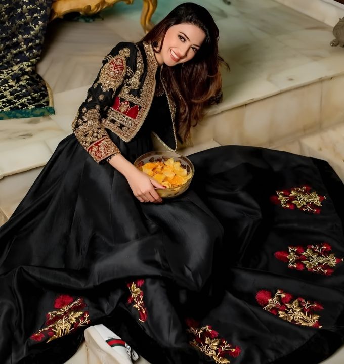 Fancy Jacket Maxi 3pc for Girls with Embroidered Jacket, Embroidered ...