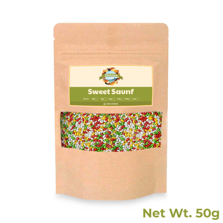 Meetha Saunf / Sugar Coated Fennel Seeds - 50g | Daraz.pk