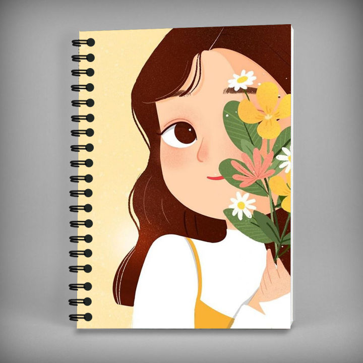 Notebook - Cute Character Cover for Girls University and College ...
