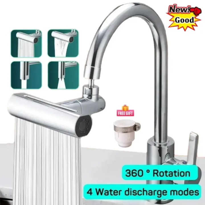 Multifunctional Sink Faucet Connector Kitchen Sink Waterfall Faucet 4 ...