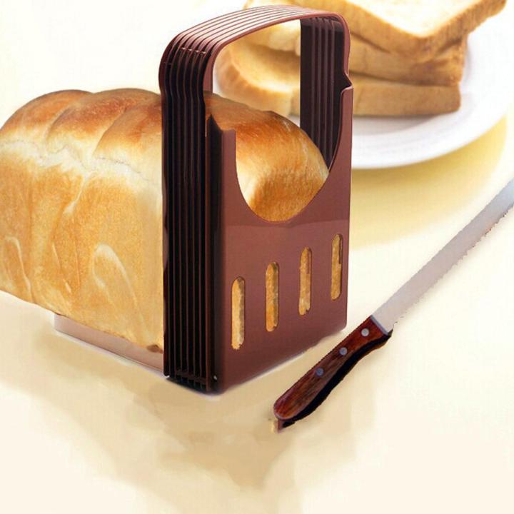 Practical Bread Cutter Loaf Toast Slicer Cutting Slicing Guide Kitchen ...