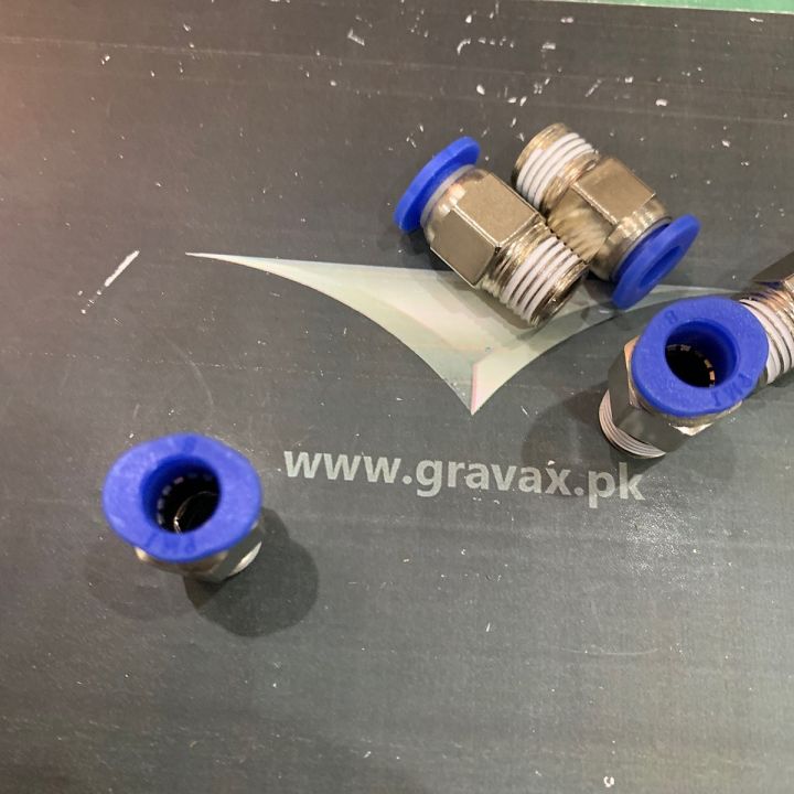 Pneumatic 8mm pipe thread 1/4" straight pipe brass fitting PC8-02 One ...