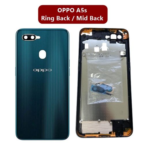 Oppo A5s Ring Back Replacement or Mid Back with Buttons and Camera Lens ...