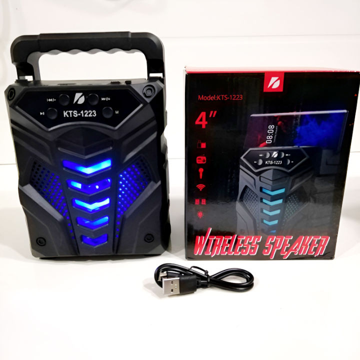 KTS-1223 Mini Portable 4-Inch Wireless Bluetooth Speaker with High ...