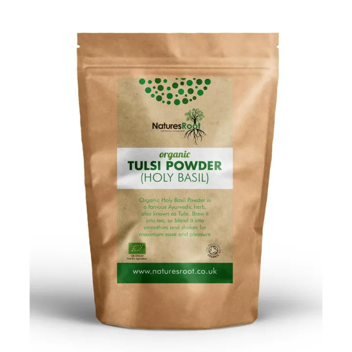Organic Tulsi Powder - Holy Basil Leaves Powder Ayuverdic Herb Herbal ...
