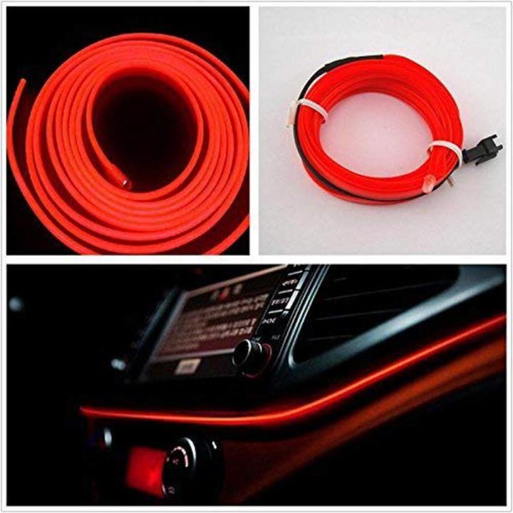 Car Dashboard Neon Strip Light Car Interior Decor - Orange For Honda ...