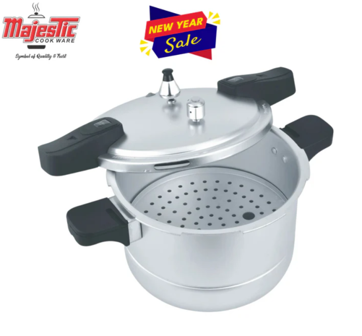 Majestic Ultra Pressure cooker with Steamer 2in1 Best Quality Heavy ...