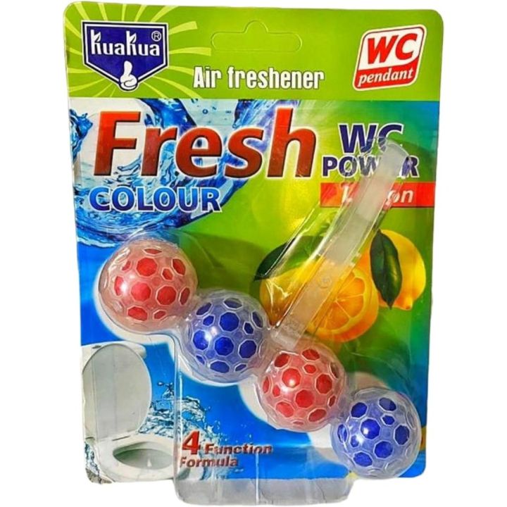 Toilet Bowl Freshener – Lemon Fragrance with 4-Function Cleaning ...