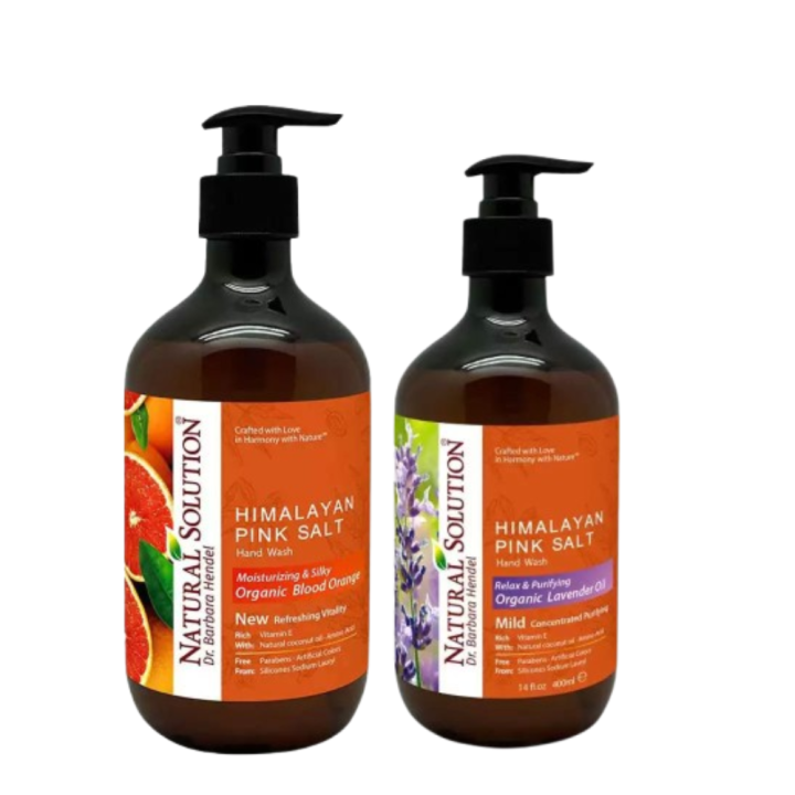 (Pack of 2) 𝐖𝐁𝐌 - Natural Solution Hand Wash Blood Orange & Lavender ...