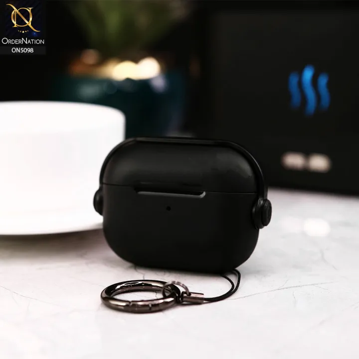 Apple Airpods Pro 2 Cover - Black - Secure Lock Music Headset Earphone ...