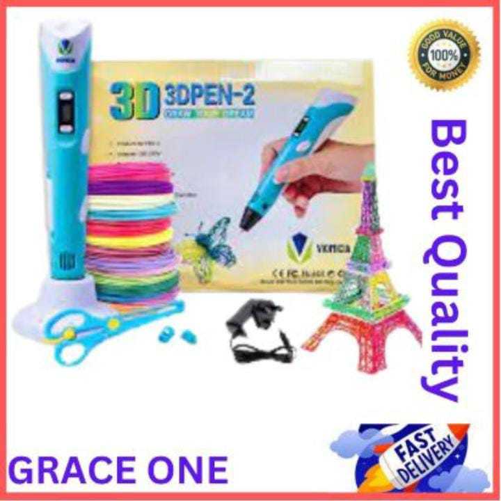 3D Pen upgraded Intelligent 3D Printing PLA Drawing Printer Pen DIY Toy ...
