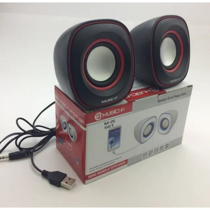 2 Portable Digital USB Mini Stereo Wired Speakers For Laptop/PC/Mobile ...