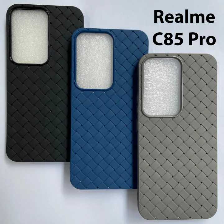 Realme C85 Pro – Premium Woven Back Cover | Silicone Phone Case with ...