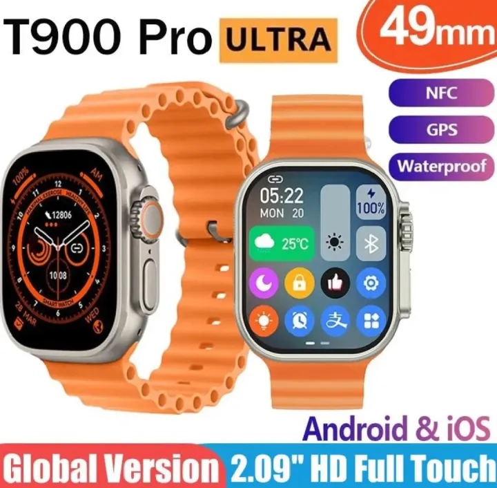 T900 Ultra 2 Series 9 2024 T900 Pro Ultra 2 Smart Watch For Men Women 2.19" Full Touch Bluetooth ...